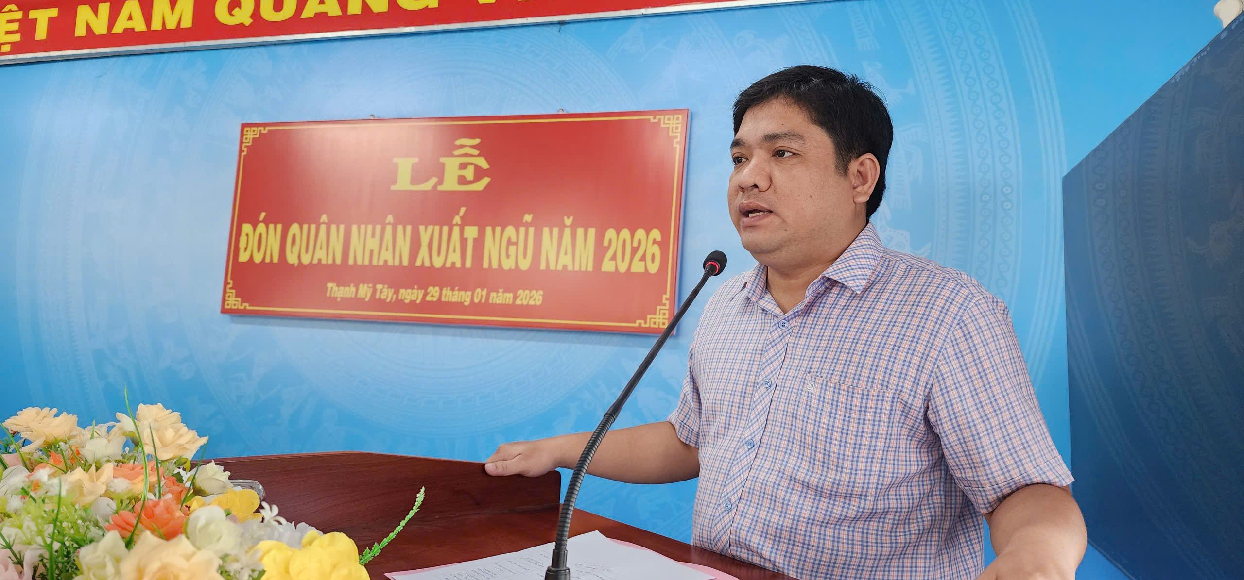 Ban Chỉ huy Quân sự xã Thạnh Mỹ Tây tổ chức lễ đón quân nhân xuất ngũ ...
